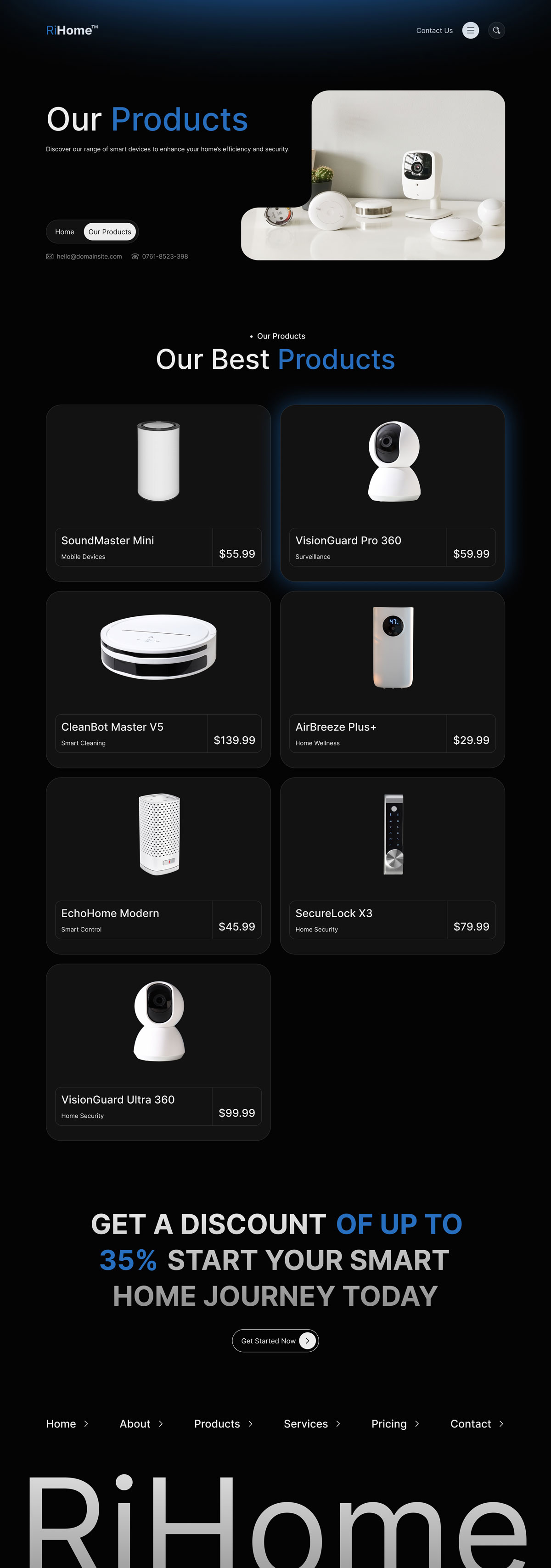 Rihome - Smart Home and IoT Figma Template by Rometheme | ThemeForest
